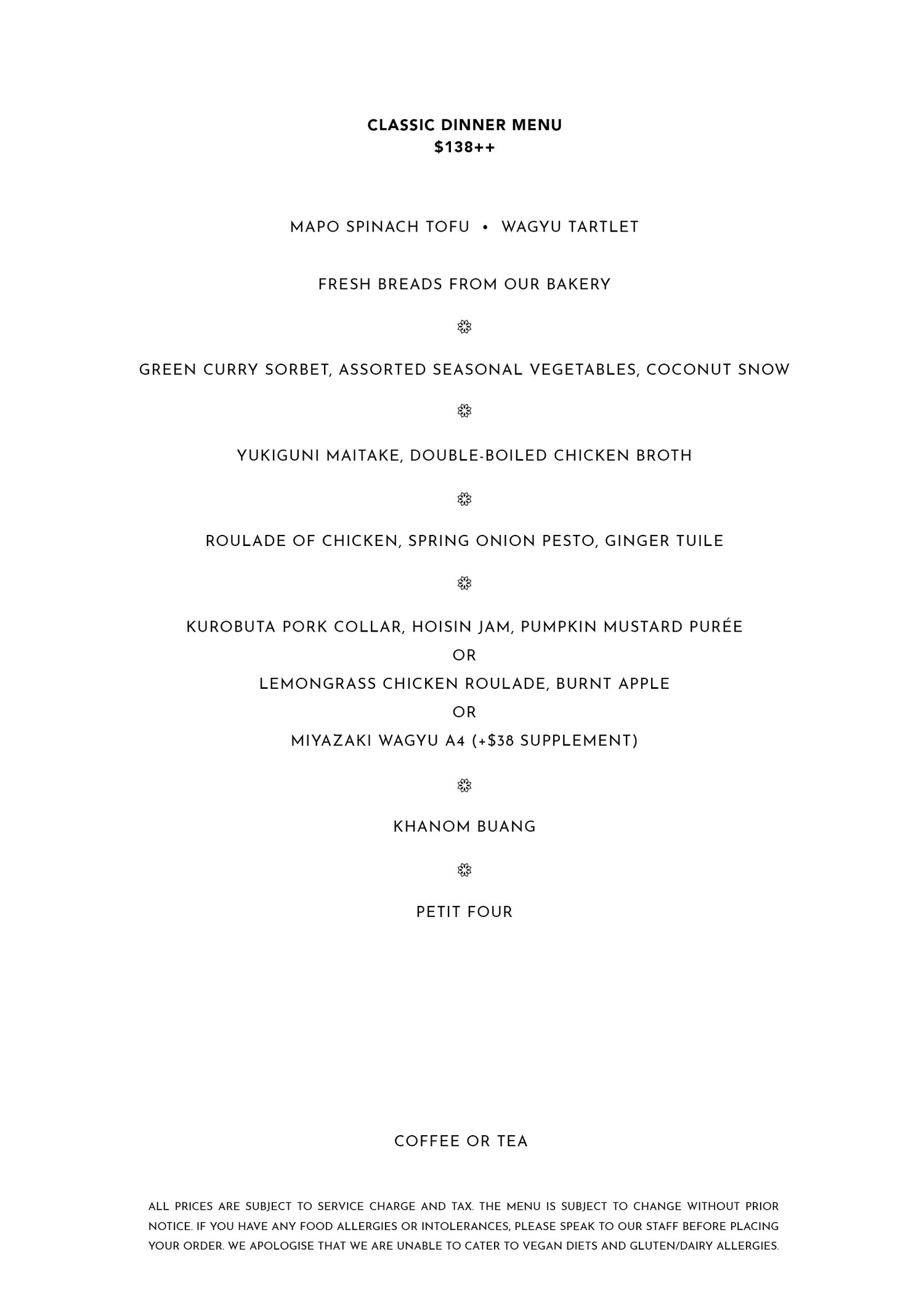 Menu – Sonder